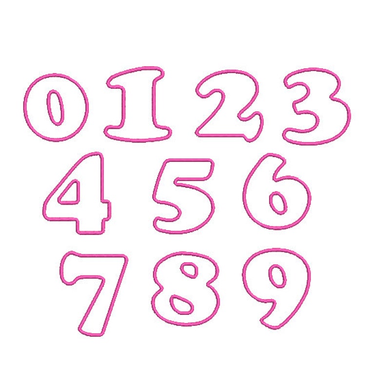 Embroidery Numbers - Etsy
