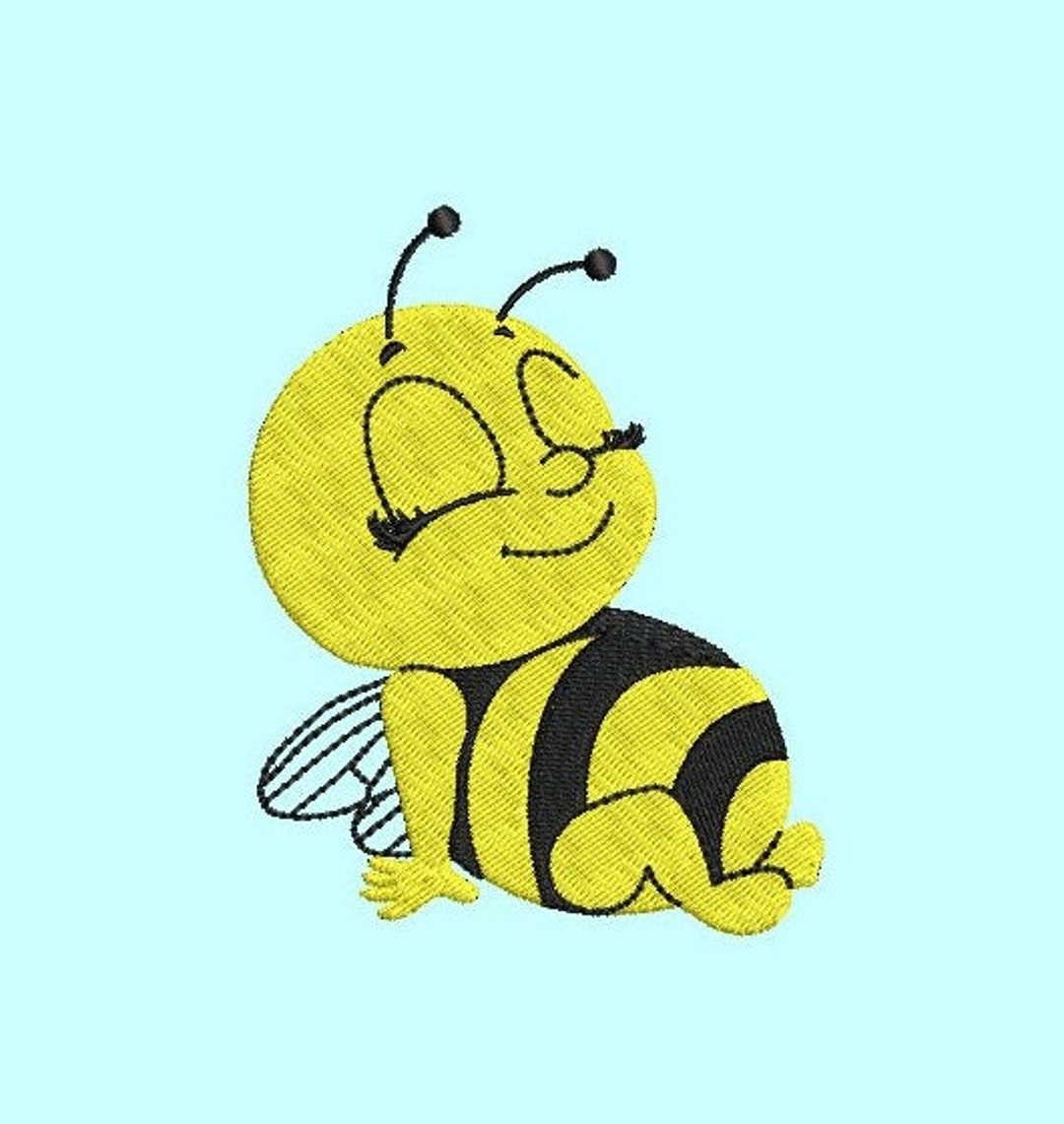 Bee Embroidery Design, Cute Bee Embroidery Design, Bee Machine ...
