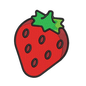 Strawberry Embroidery Design Machine Embroidery Design. Fruit - Etsy