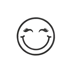 Smile Face Embroidery Machine Design, Bundle Smile Face, Star, Lighting ...