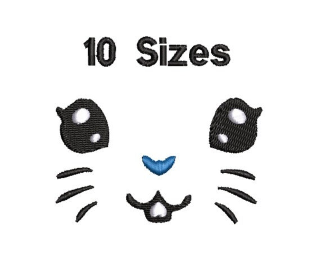 Bunny Face Embroidery Design 10 SIZES - Easter Bunny Embroidery Design ...