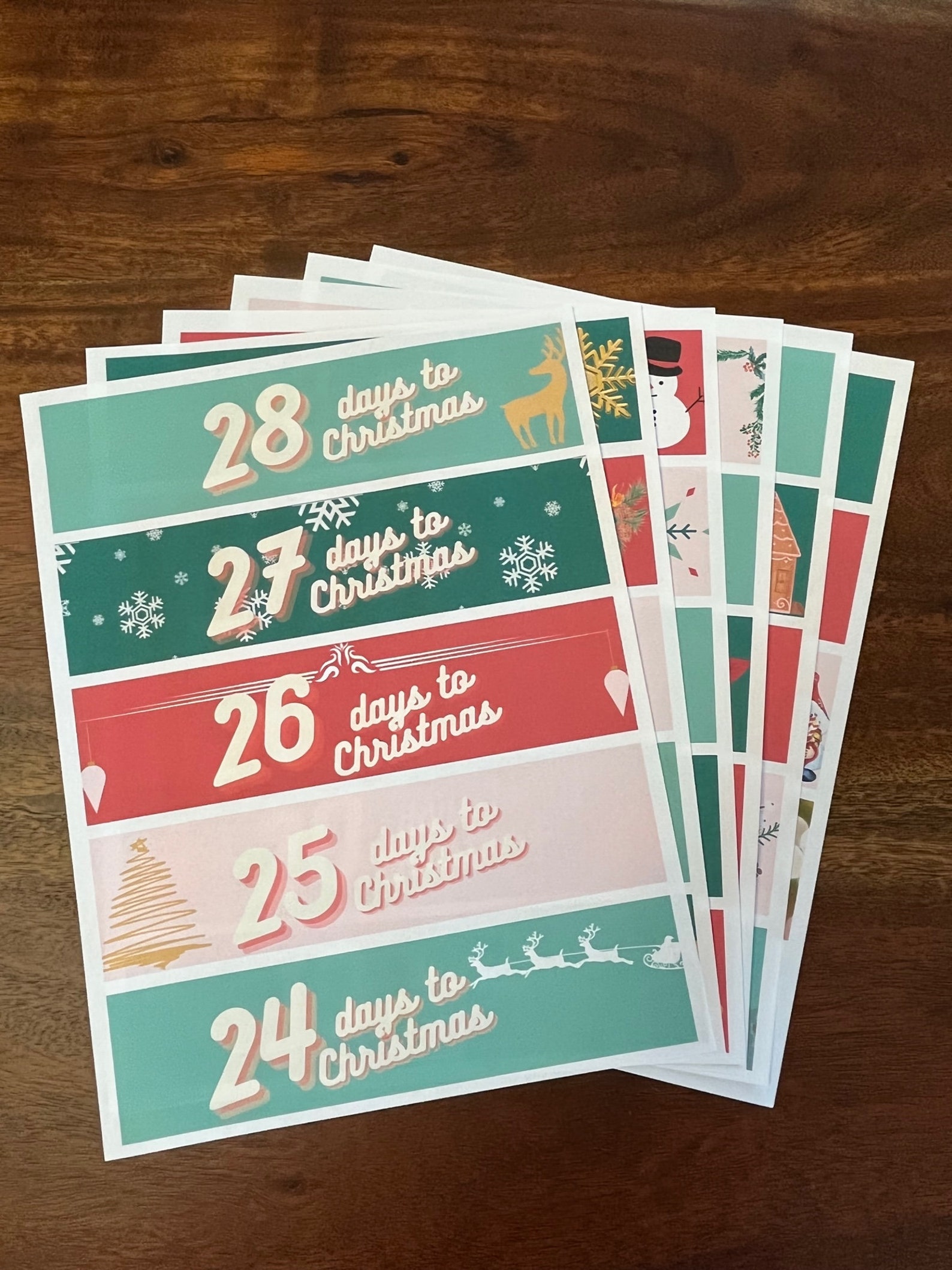 Christmas Countdown Calendar for Kids | Printable Advent Paper Chain ...