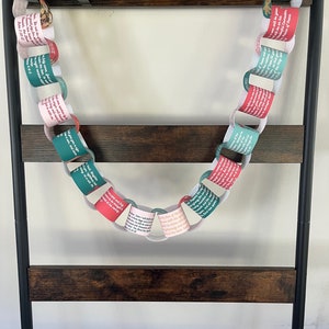 Advent Scripture Paper Chain | Printable Christmas Paper Chain ...