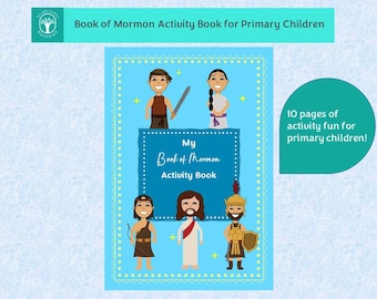 Book of Mormon Printable Games and Activities Kit, Games for LDS ...