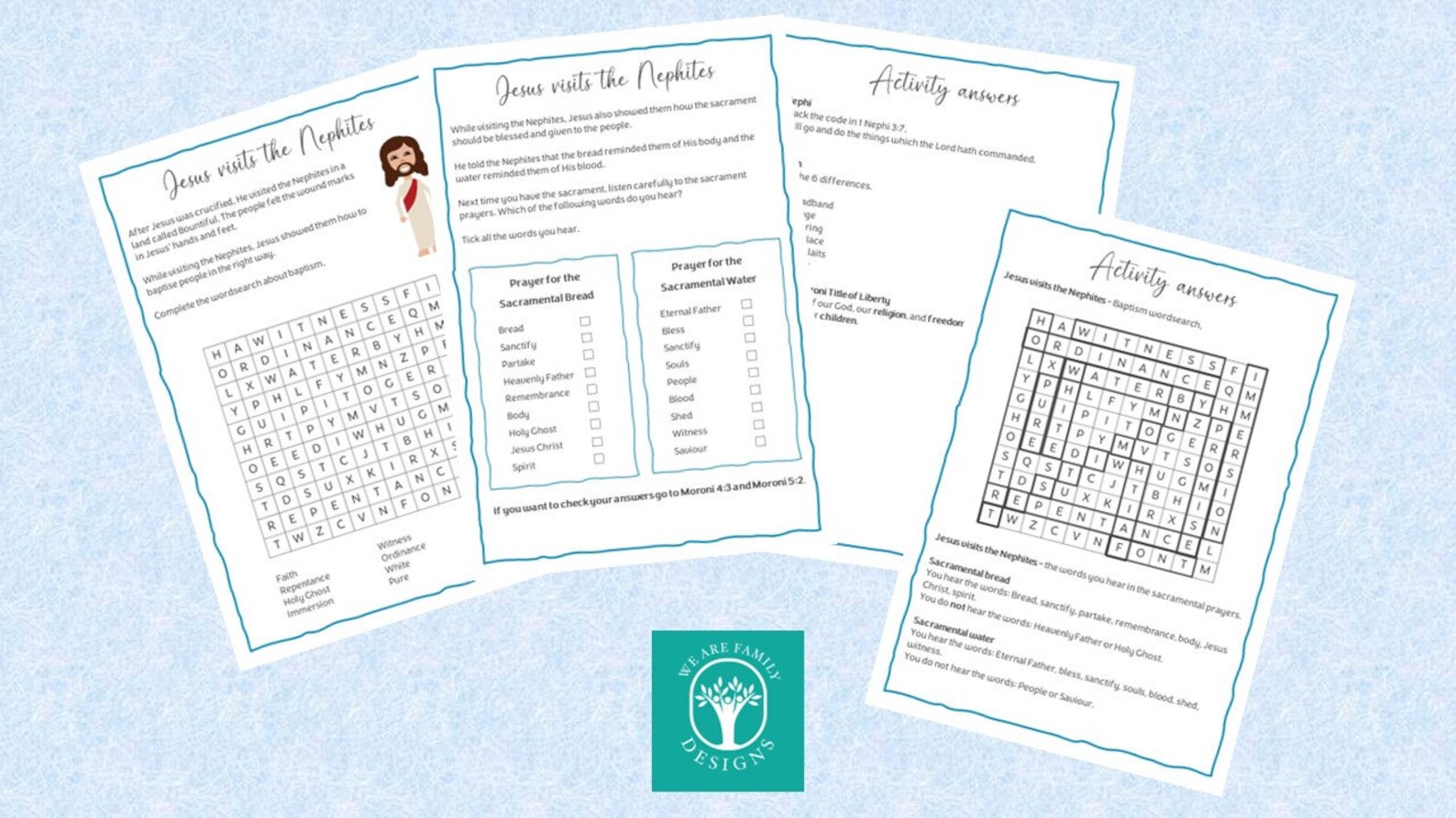 Book of Mormon Activity Book for Primary Children - Etsy