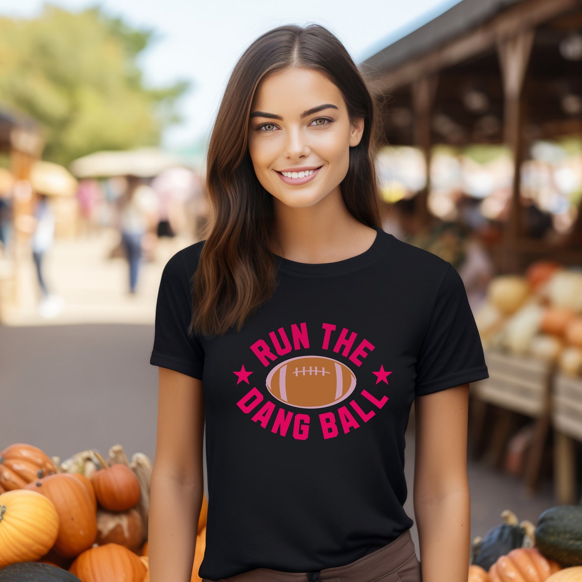 Run the Dang Ball Shirt Football Shirt for Her Funny Game - Etsy