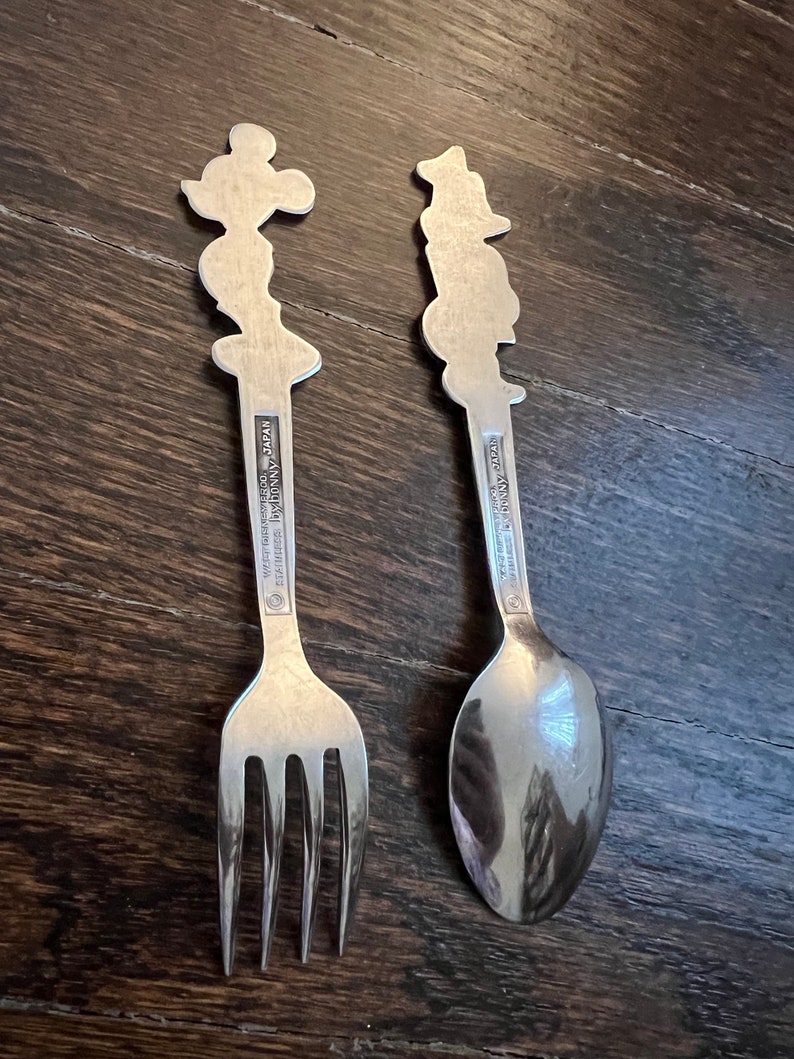 Disney Children's Stainless Steel Spoon and Fork - Walt Disney Product ...