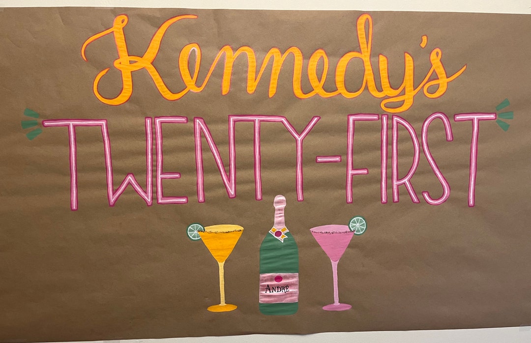 Hand-painted Party Signs/banners - Etsy