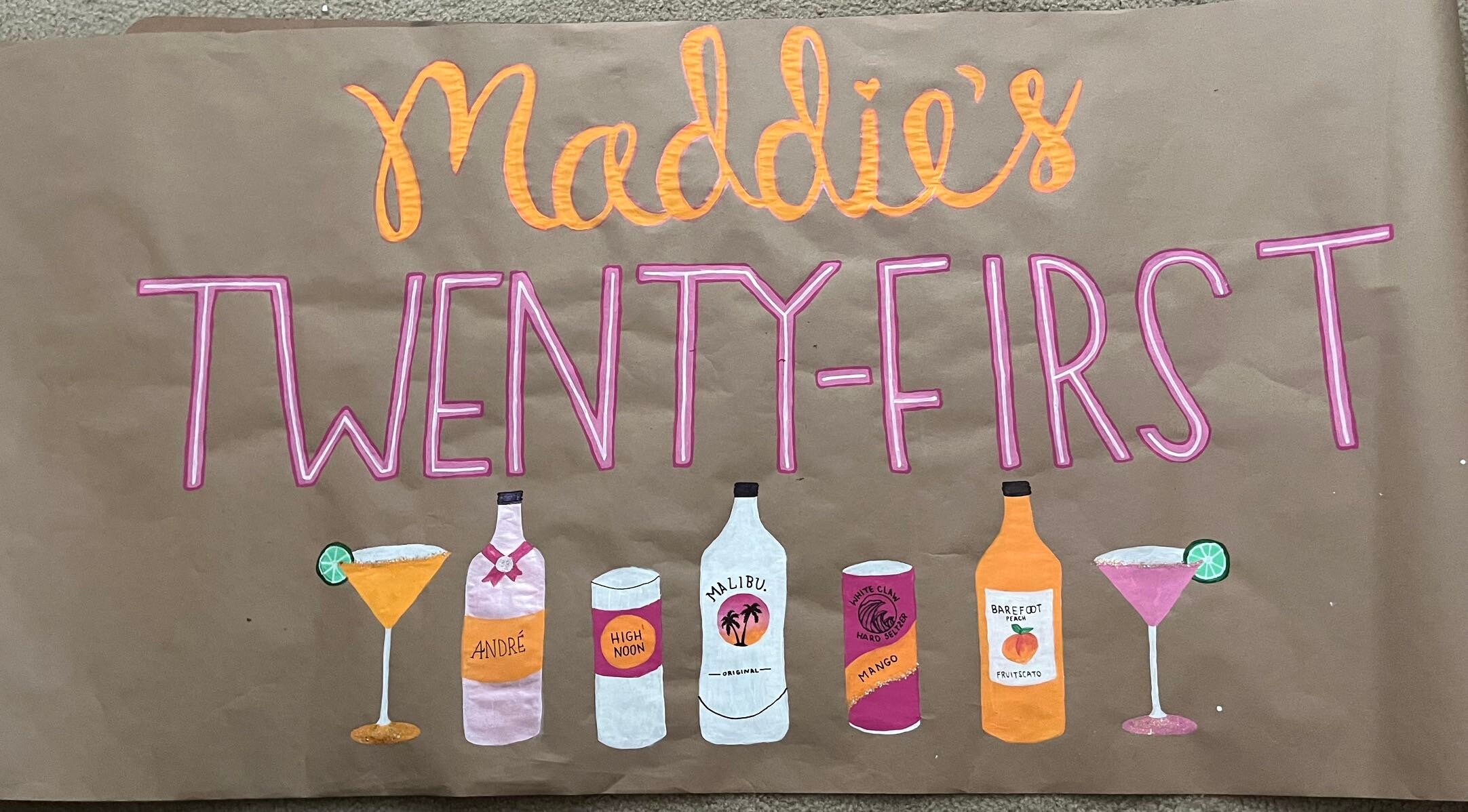 Hand-painted Party Signs/banners - Etsy
