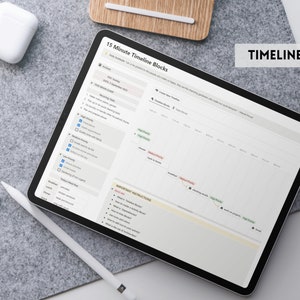 15 Minute Planner Time Blocking Notion Template, Daily Time Boxing ...