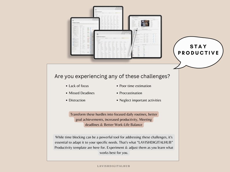 Weekly Time Blocking Planner Notion Template, 30 Minute & 1 Hour ...