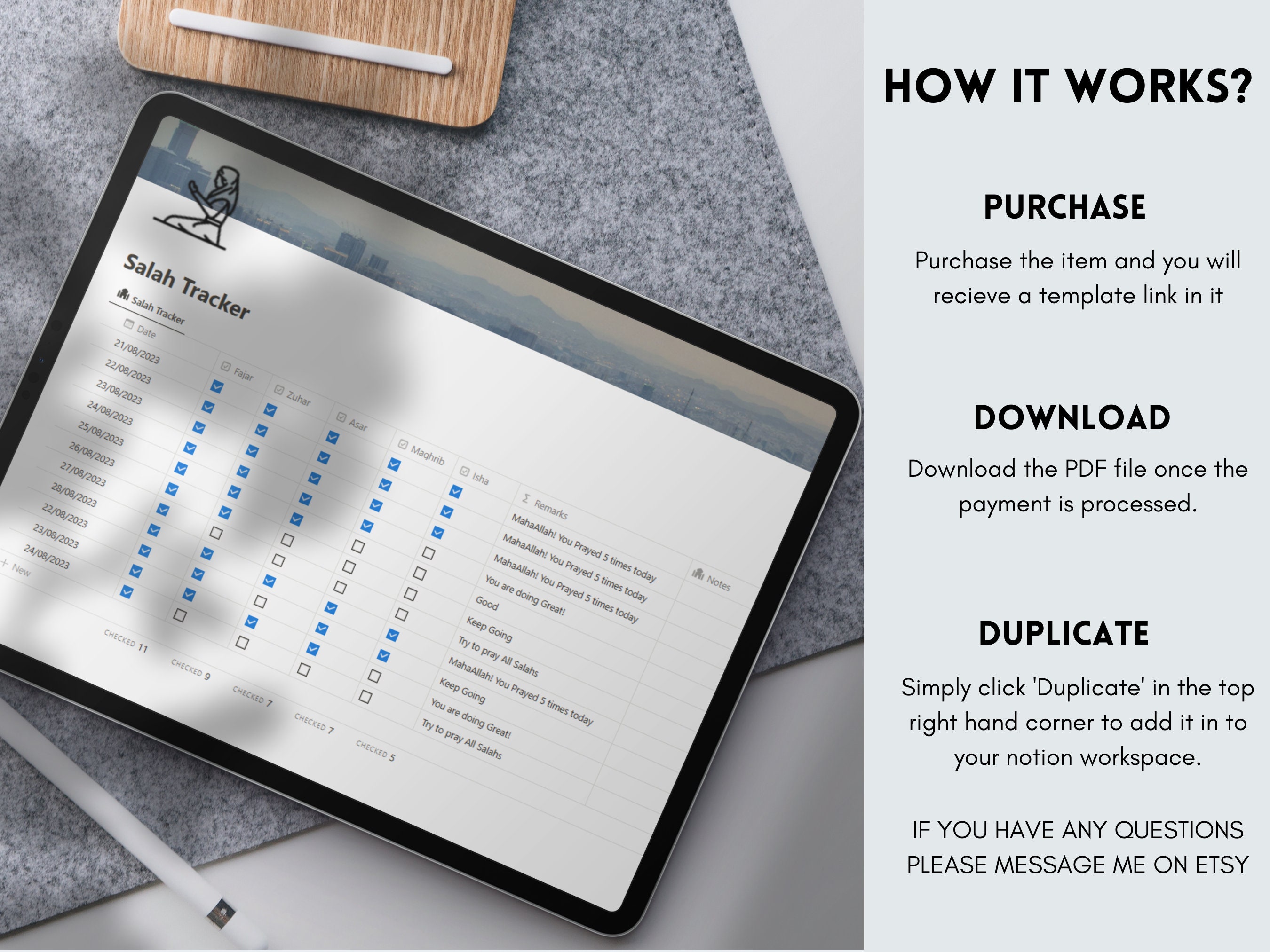 Muslim Life Journal Notion Template Quran Journal Muslim - Etsy