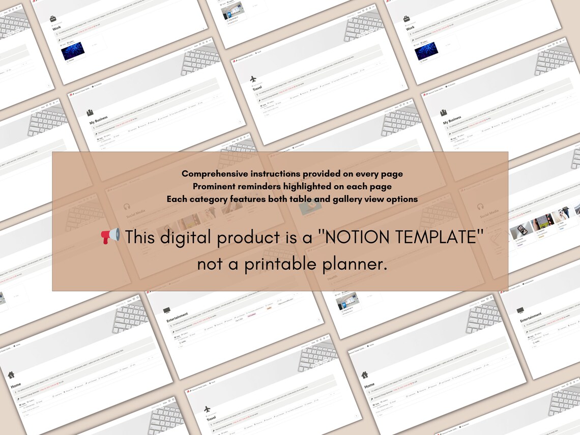 Password Tracker Notion Template, Password Book, Password Keeper ...
