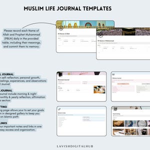 Muslim Life Journal Notion Template, Quran Journal Muslim Notion ...