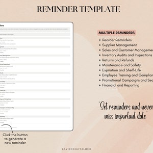 Stock & Inventory Management Notion Template, Small Business Ecommerce ...