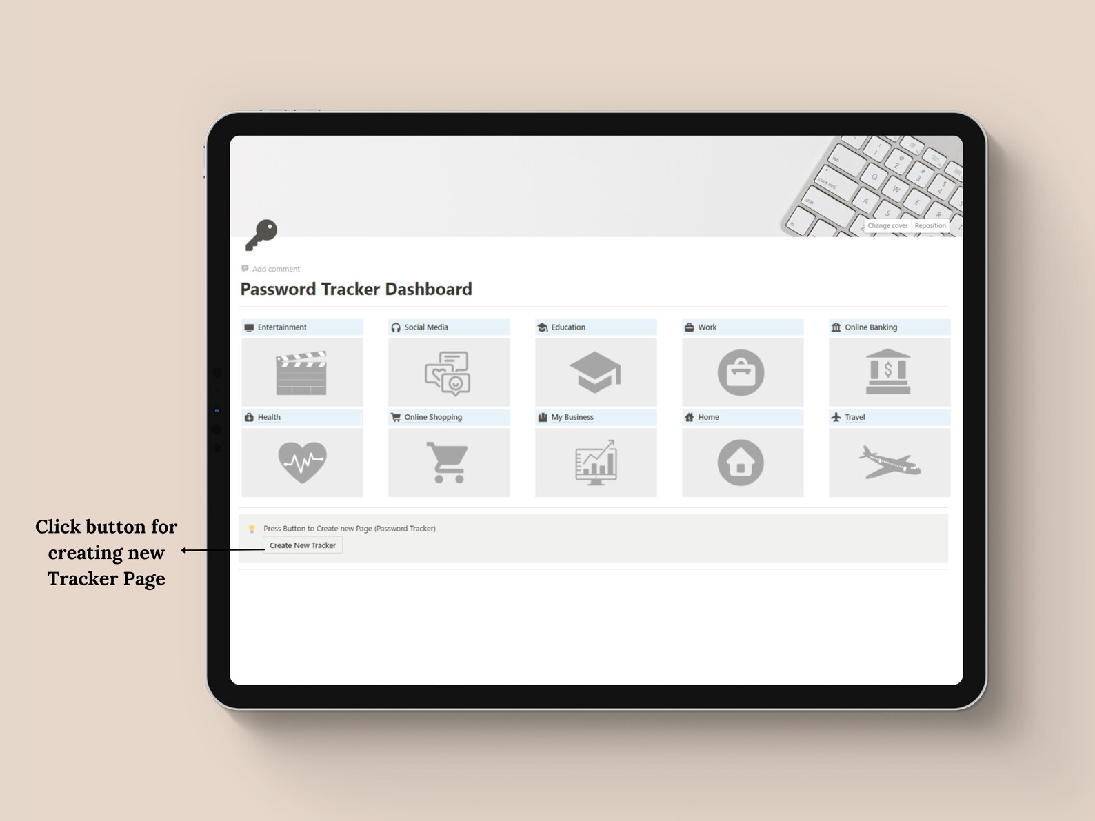 Password Tracker Notion Template, Password Book, Password Keeper ...