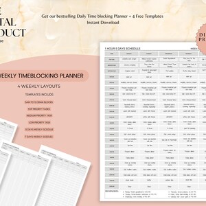 Timeboxing Planner for Daily Schedule, Productivity, Time Management ...