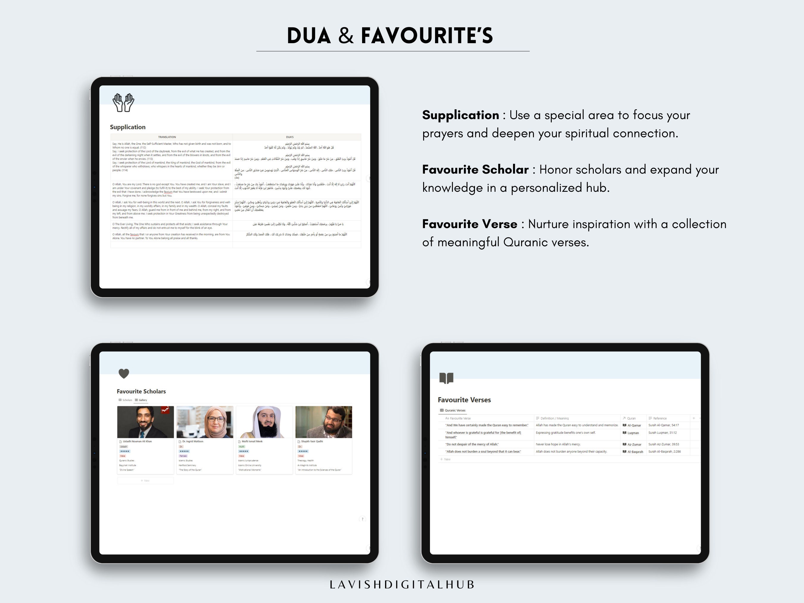 Quran Journal Notion Template, Digital Muslim Planner, Deen Journal ...