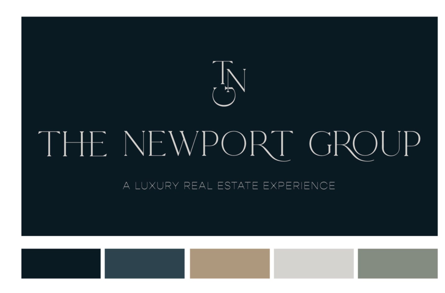 Semi Custom Brand: the Newport Group. Logo for Modern Brand or - Etsy