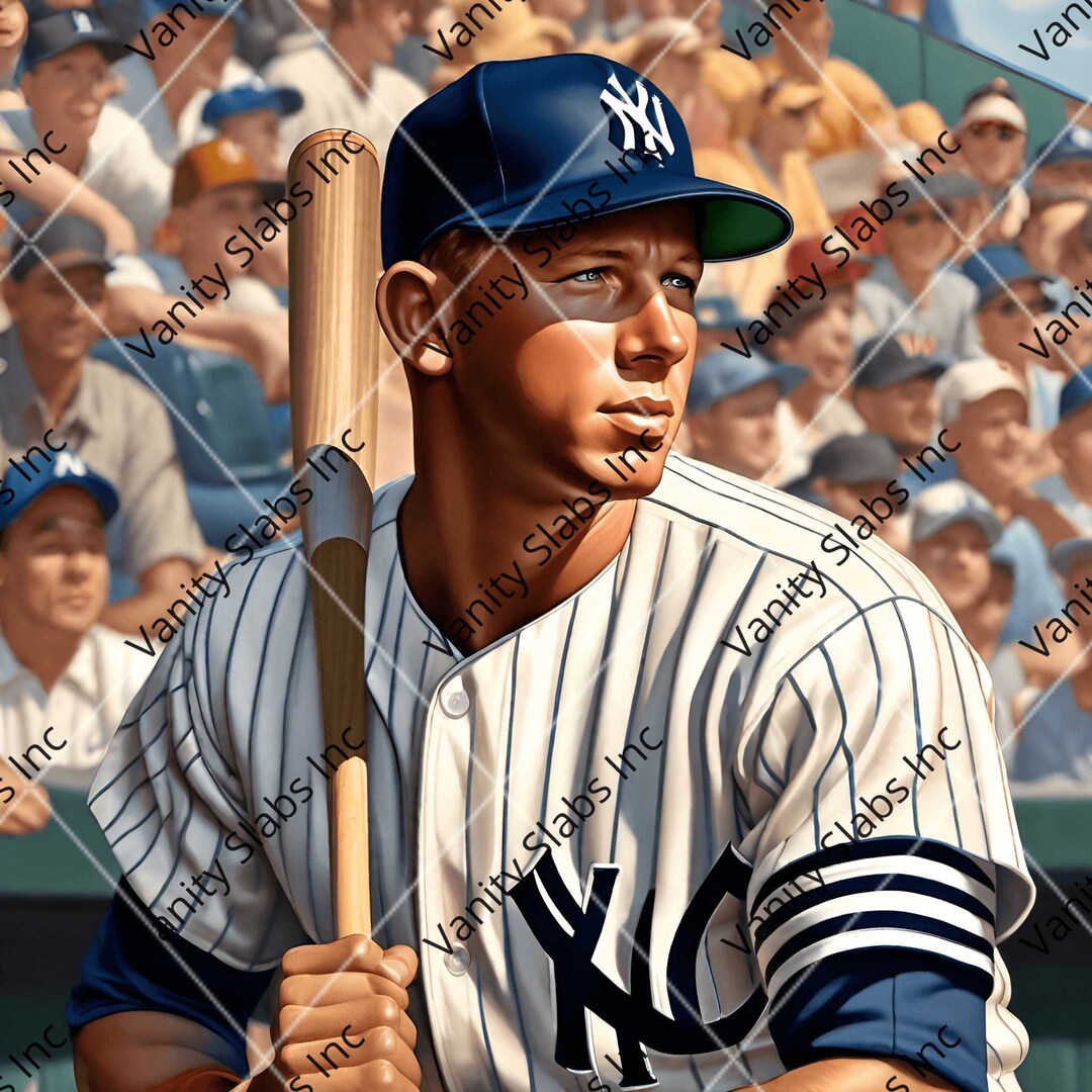 Baseball Player Ai Digital Art Wallpaper Trading Card Poster - Etsy