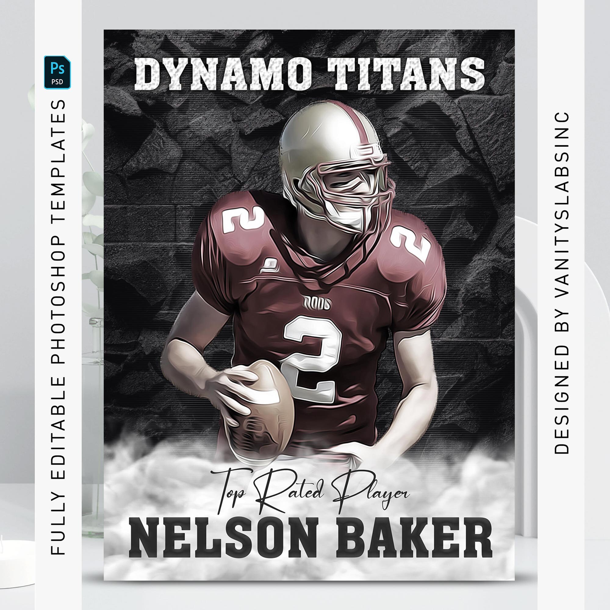 Photoshop Sports Poster Template Senior Banner Sports - Etsy