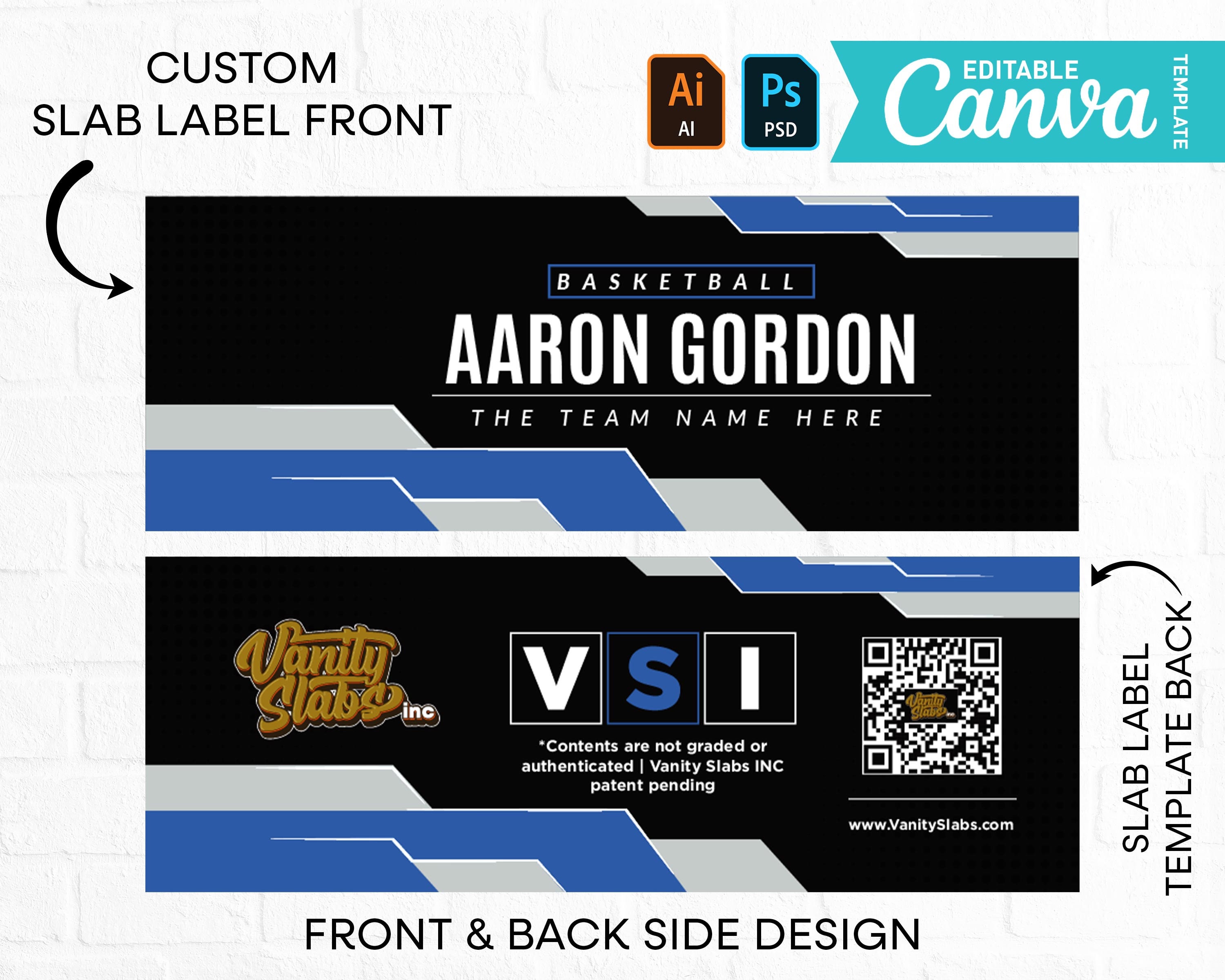 Custom Sports Label Design, Premium Style Label, LABEL Design for Card ...