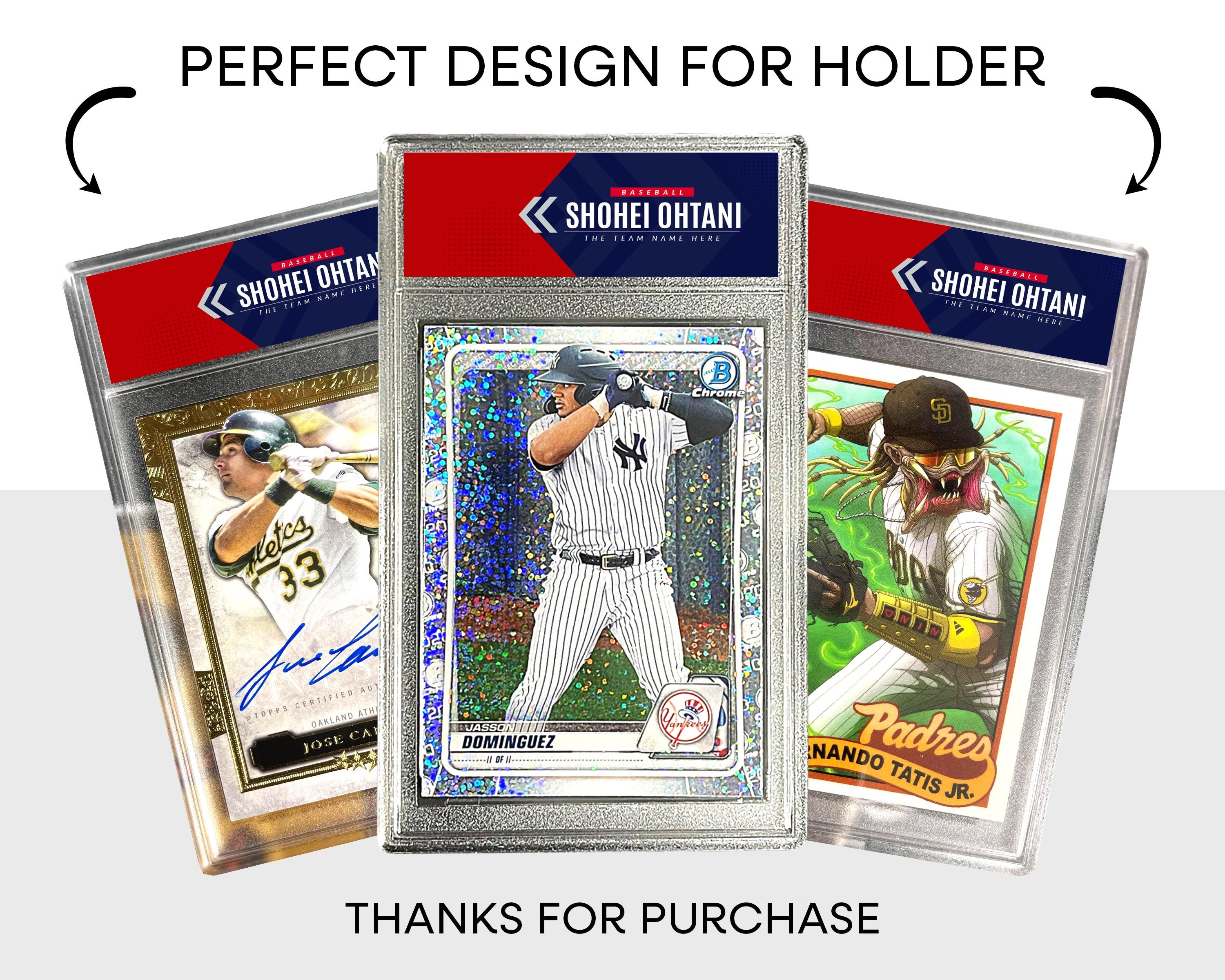 Custom Label Design for Slab Holder, Trading Card Label, Sports Label ...