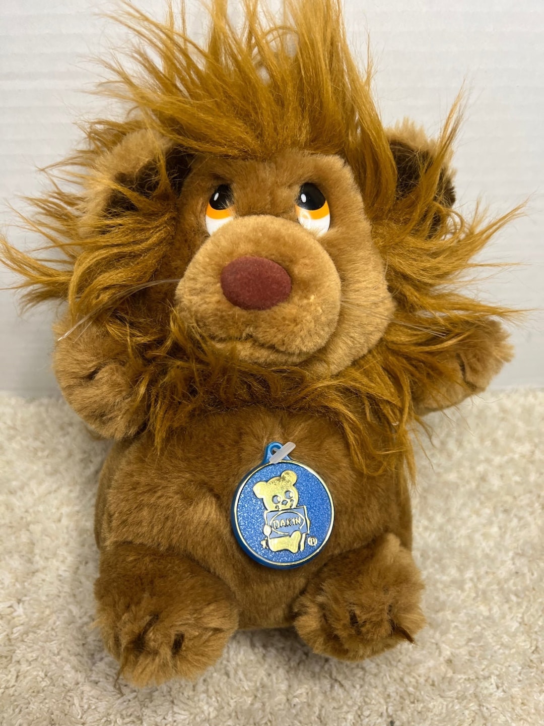 Vintage Dakin Plush Lion From 1982 - Etsy