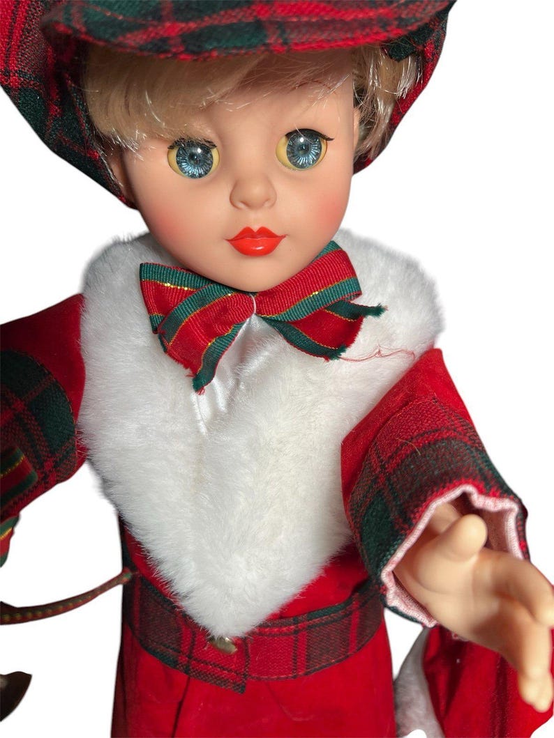 Vintage Telco Motionette Animated Christmas Carolers Boy & Girl Doll 24 ...