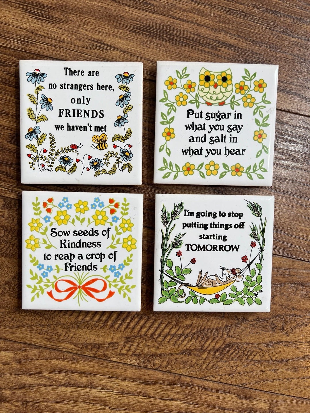 Humor 4 1/4 X 4 1/4 Sign: Sow Seeds of Kindness to Reap Crop of Friends ...