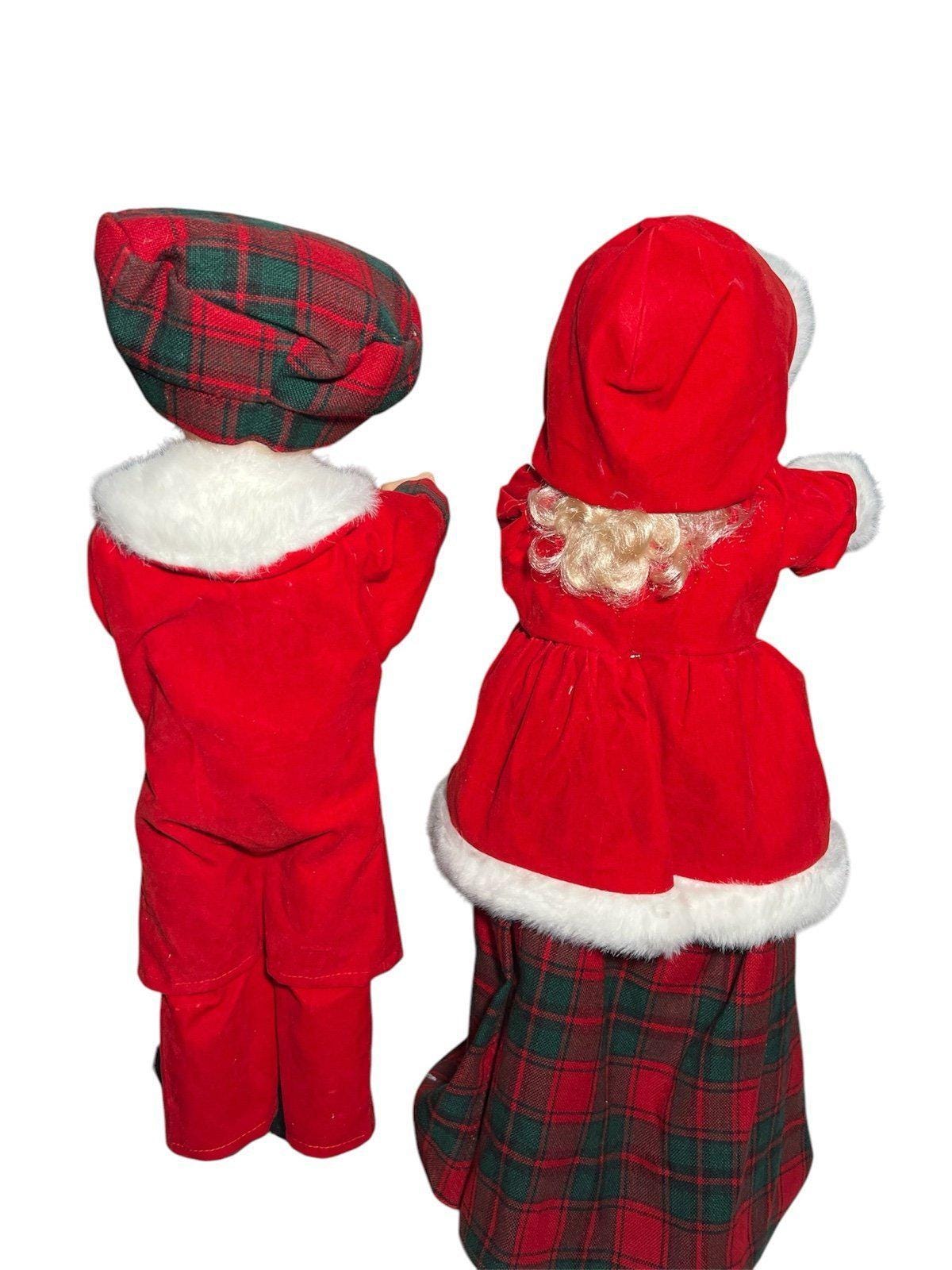 Vintage Telco Motionette Animated Christmas Carolers Boy & Girl Doll 24 ...