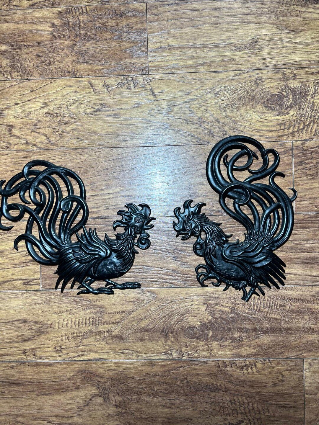 Vermay Rooster 1960s Cast Aluminum Wall Hanging Farmhouse Roosters USA ...