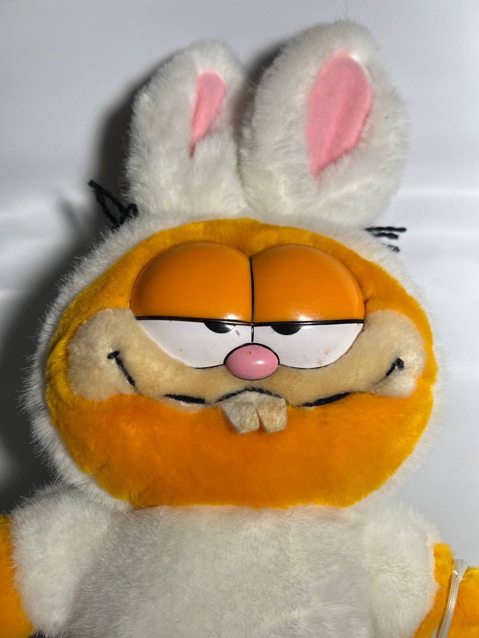 Vintage Dakin Garfield Easter Bunny Plush With Basket 12" - Etsy