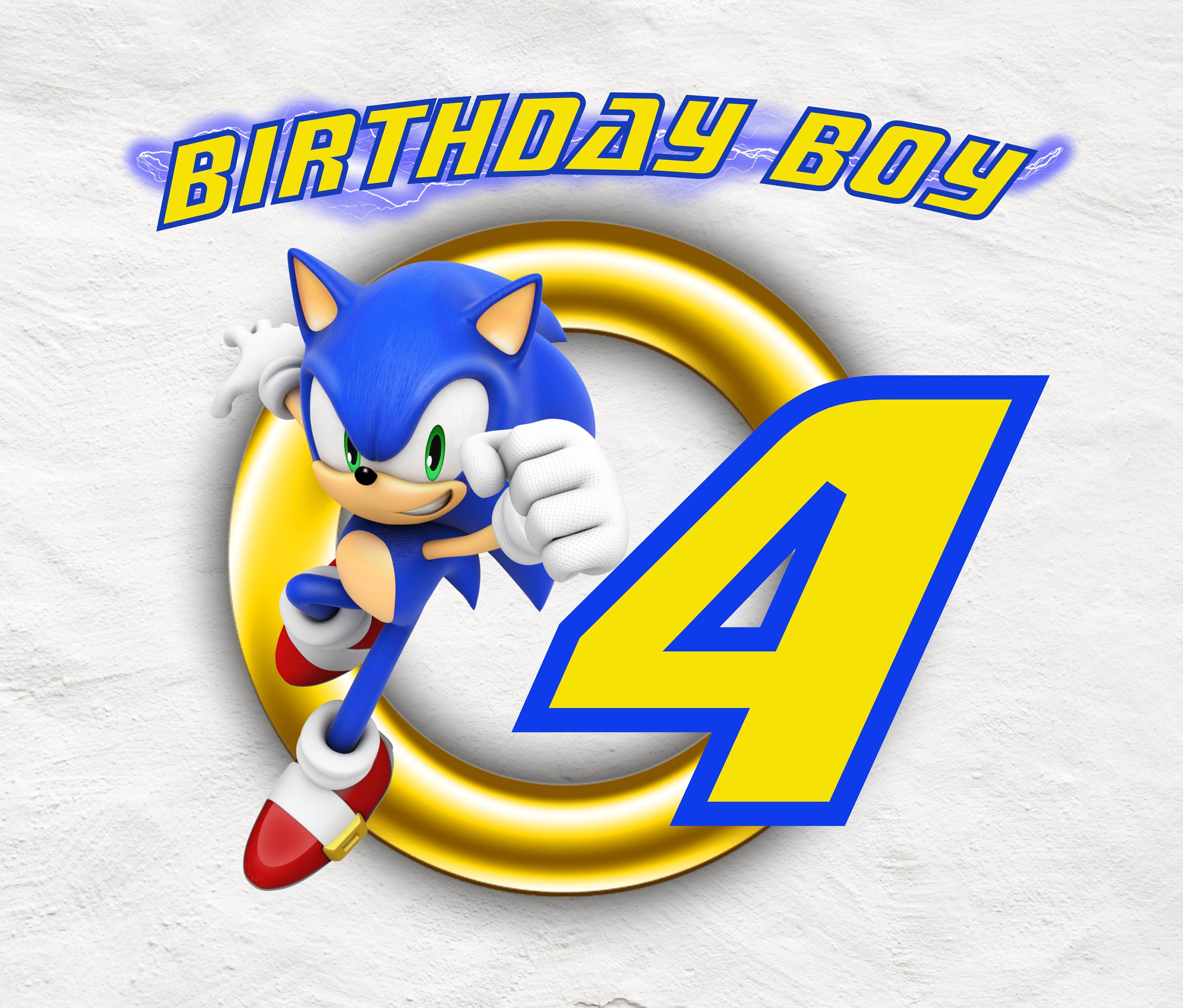 Sonic Birthday Boy Png Sonic Birthday Png Sonic 4th Png - Etsy UK