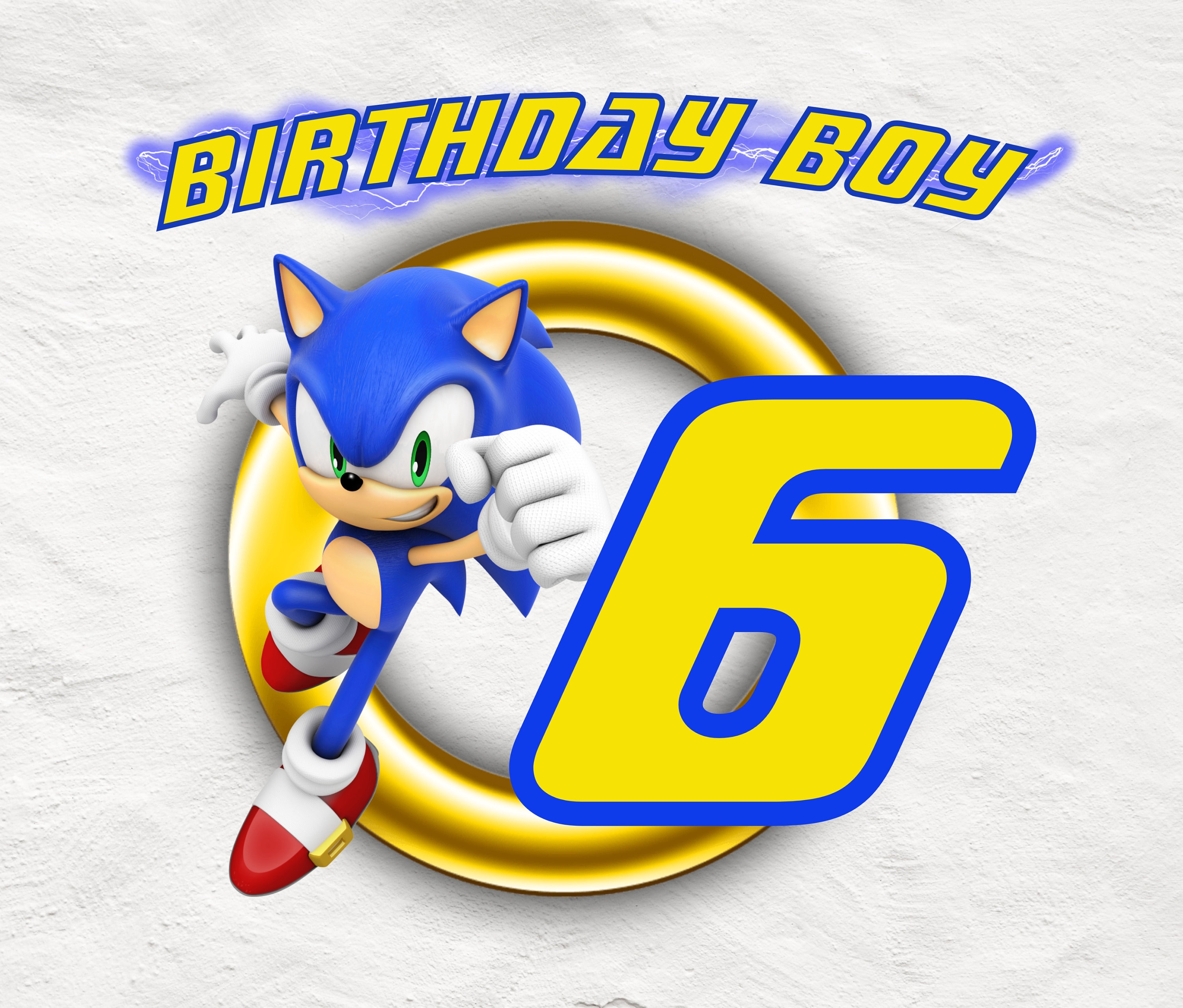 Sonic Cumpleaños Niño Png / Sonic 6to Cumpleaños / Sonic Png - Etsy México
