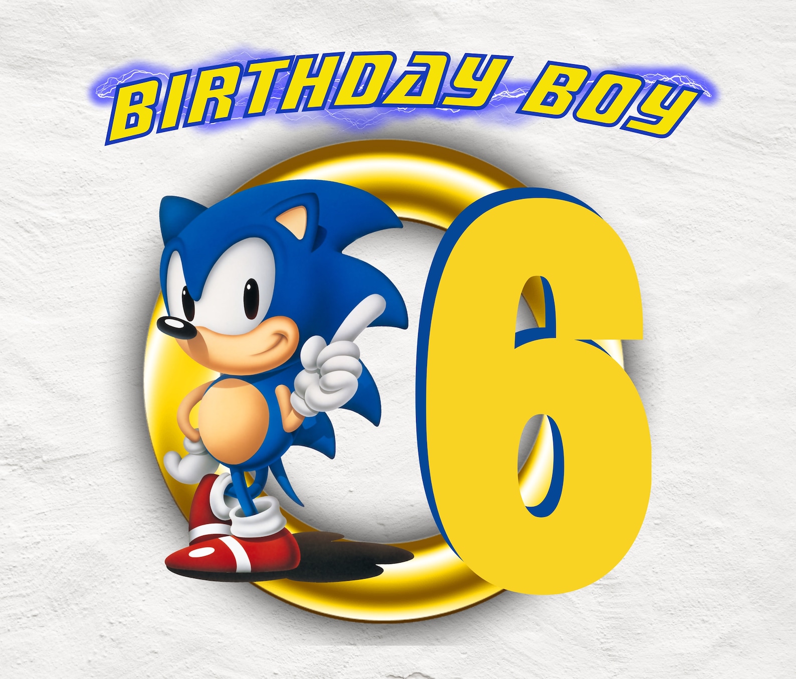 Sonic Hedgehog Birthday Png Sonic 6th Png. - Etsy Australia
