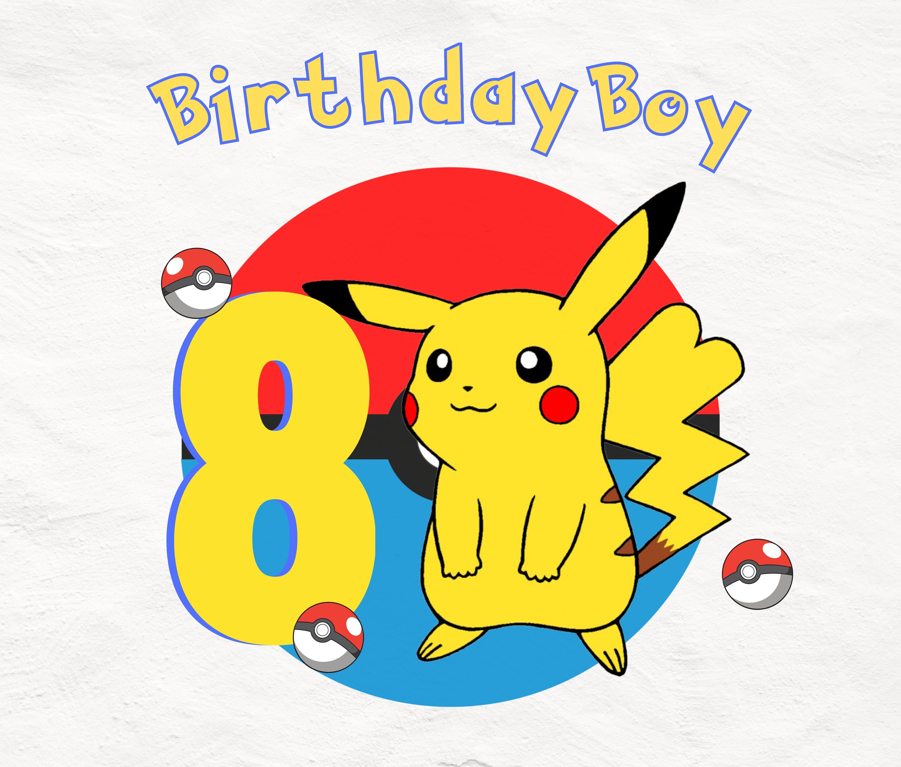 Pokemon Cumpleaños Png / 8º Cumpleaños Png / Pokemon png - Etsy España