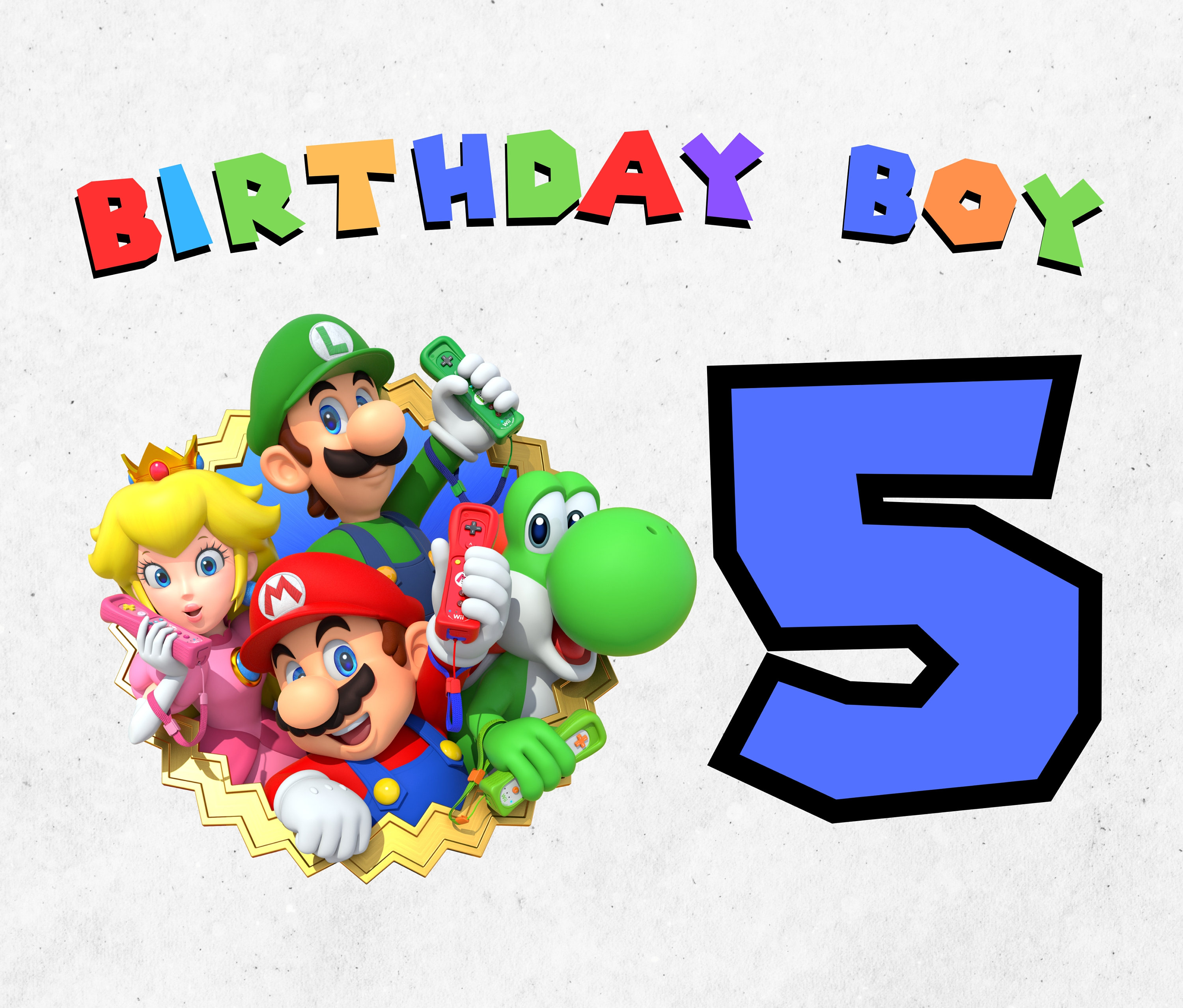 Super Mario Bros Birthday Boy Png Super Mario Bros Png - Etsy