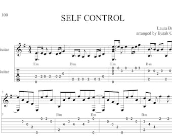 La Isla Bonita Fingerstyle Guitar Tabs - Etsy