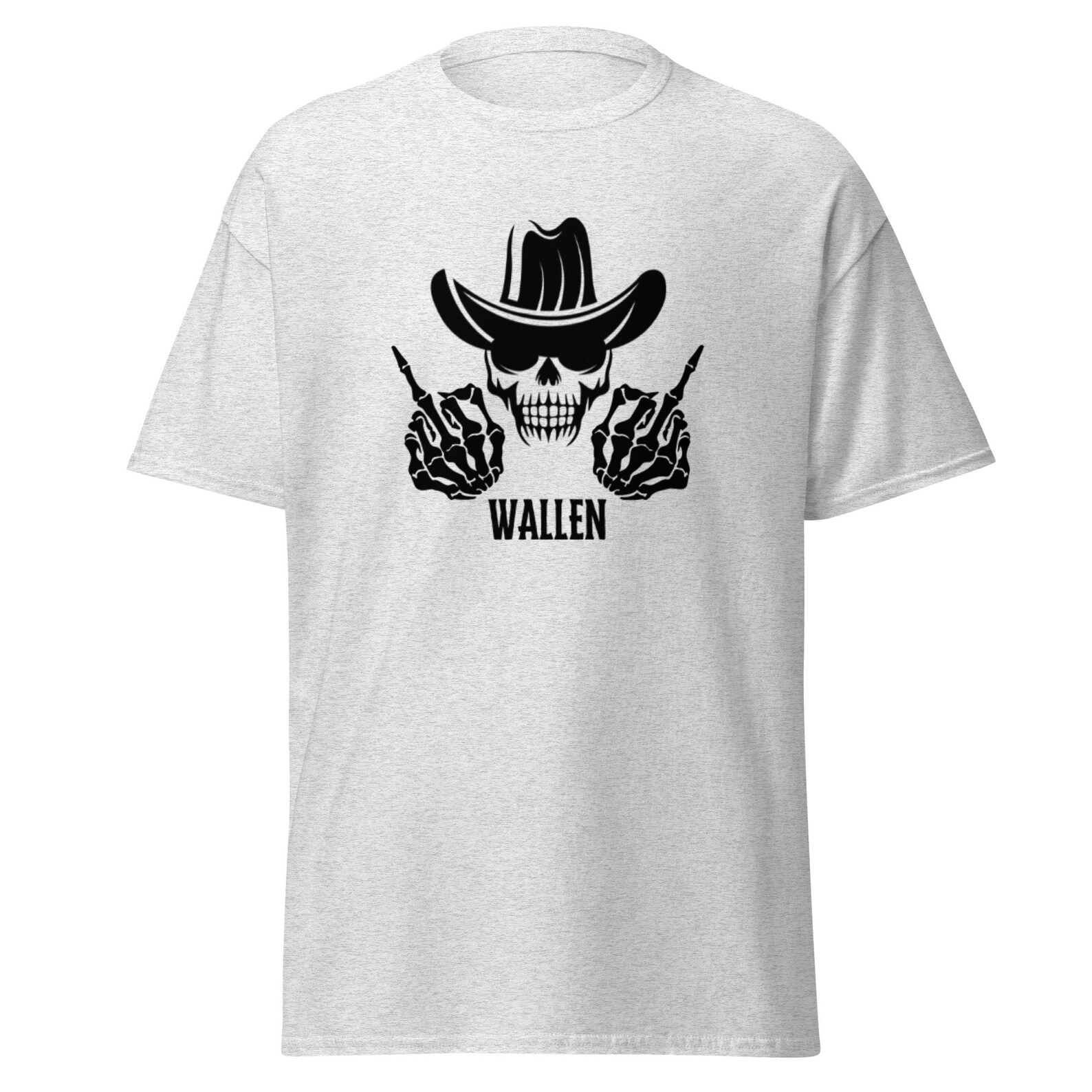 Morgan Wallen Skeleton Middle Finger Shirt Cowboy Killer - Etsy