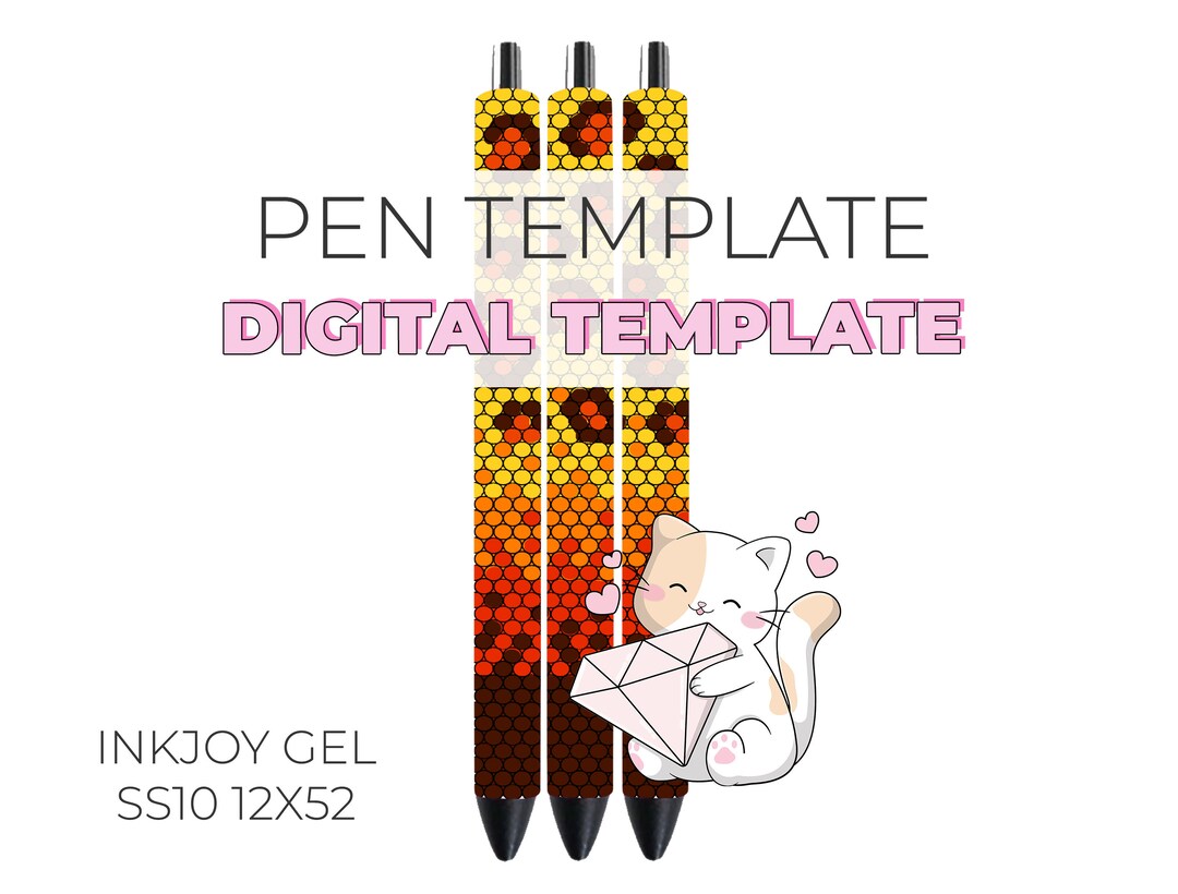 Ombre Cheetah Rhinestone Digital Template Inkjoy Gel SS10 12x52 - Etsy