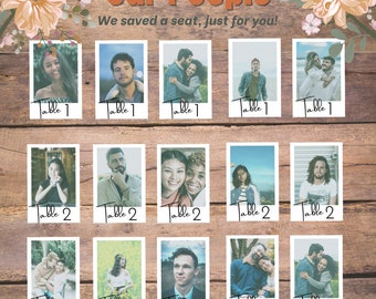 Polaroid Seating Chart - Etsy UK