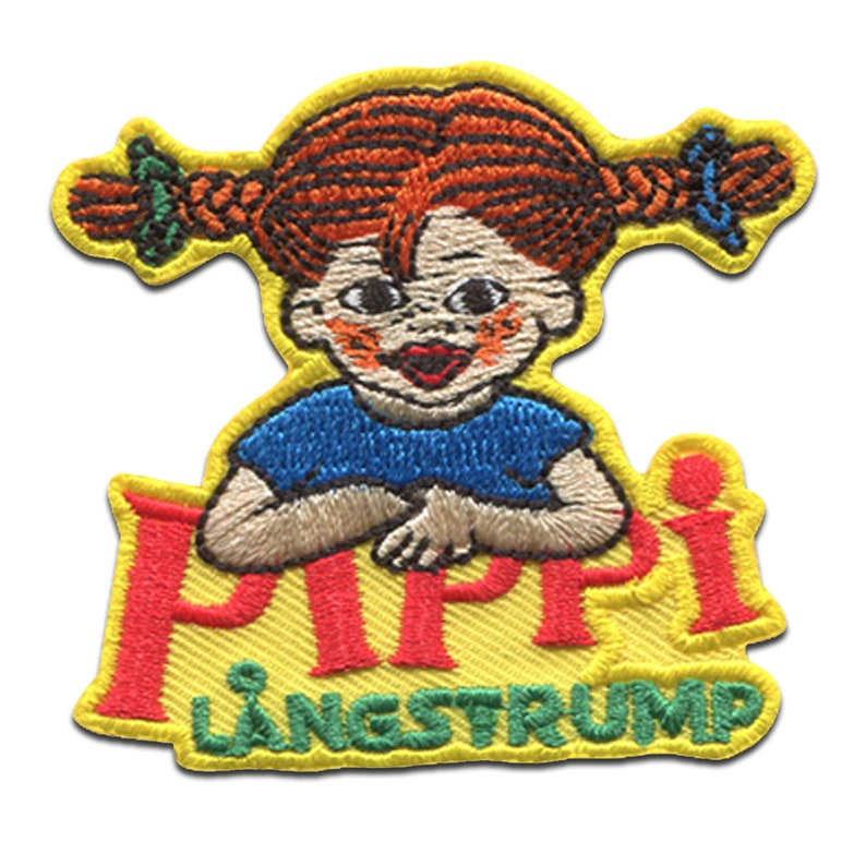 Pippi Longstocking © | Iron on Patch Application Badge Embroided ...