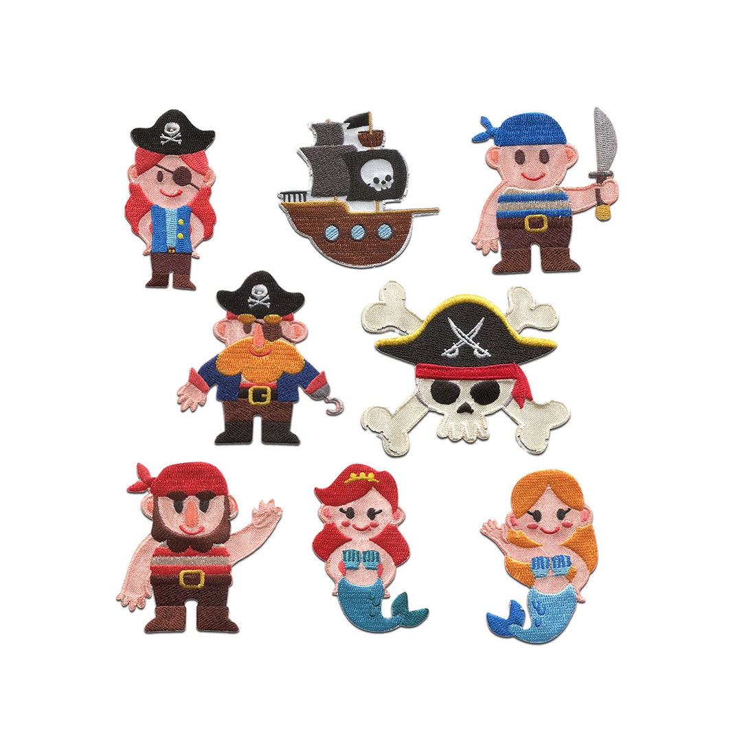 Pirat Skull Beach | Aufnäher, Bügelbild, Aufbügler, Applikationen, Patches, Flicken, Zum ...