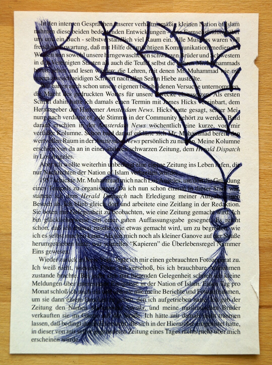 Dreamcatcher Drawing, Bohemian Wall Decoration, Unique, Art, Book Page ...