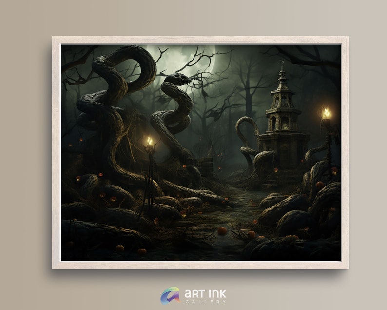 PRINTABLE Digital Downloadable Wall Art & TV Art Frame 28 Files Moonlit ...