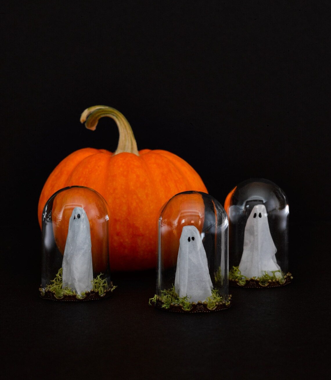 Adopt a Ghost - Friendly Spirit in a Cloche - Handmade Halloween Tiny ...