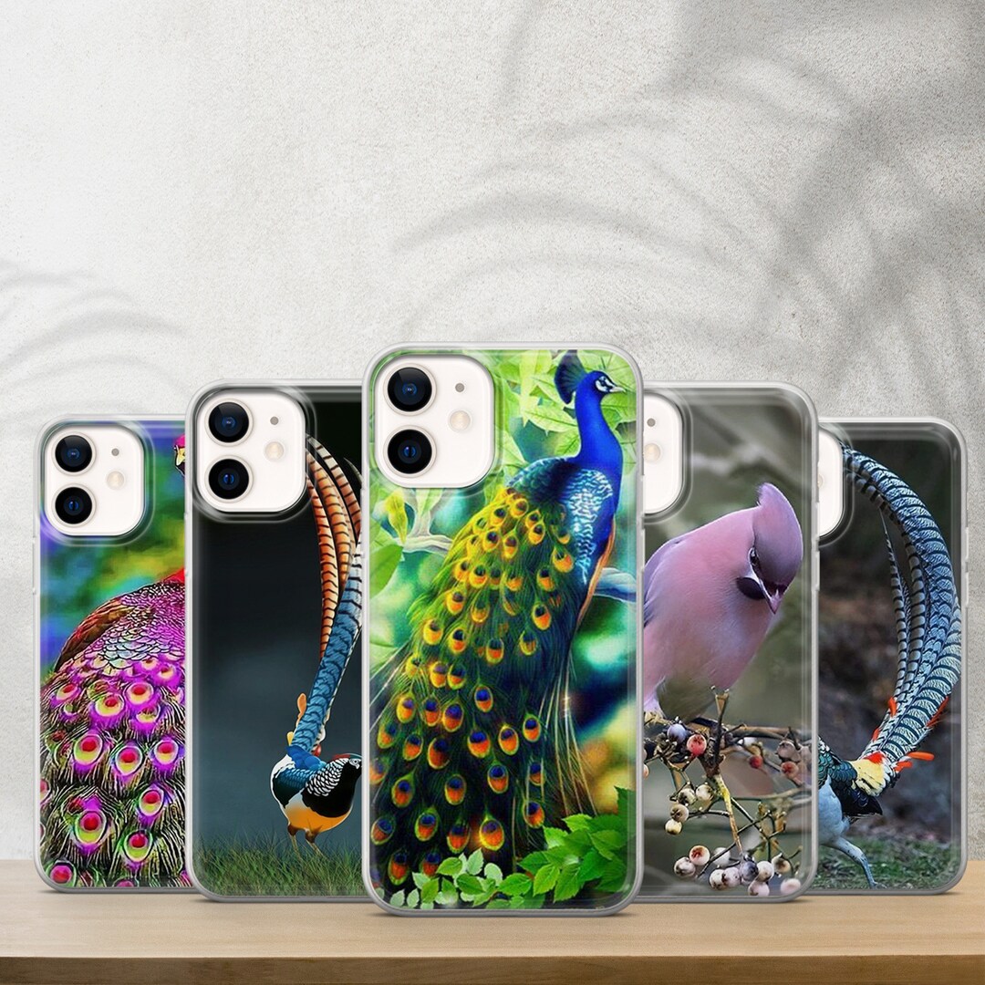 Peacock Phone Case Bird Cover for Iphone14 Pro, 13, 12, 11, XR, 8, 7 ...