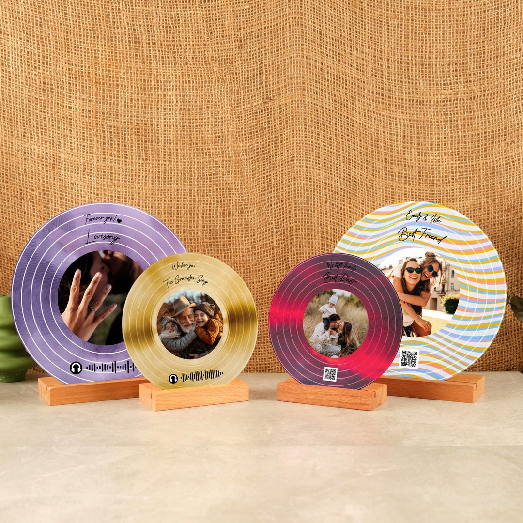 Personalized Acrylic Song Plaque: Custom Photo & Music Keepsake - Etsy