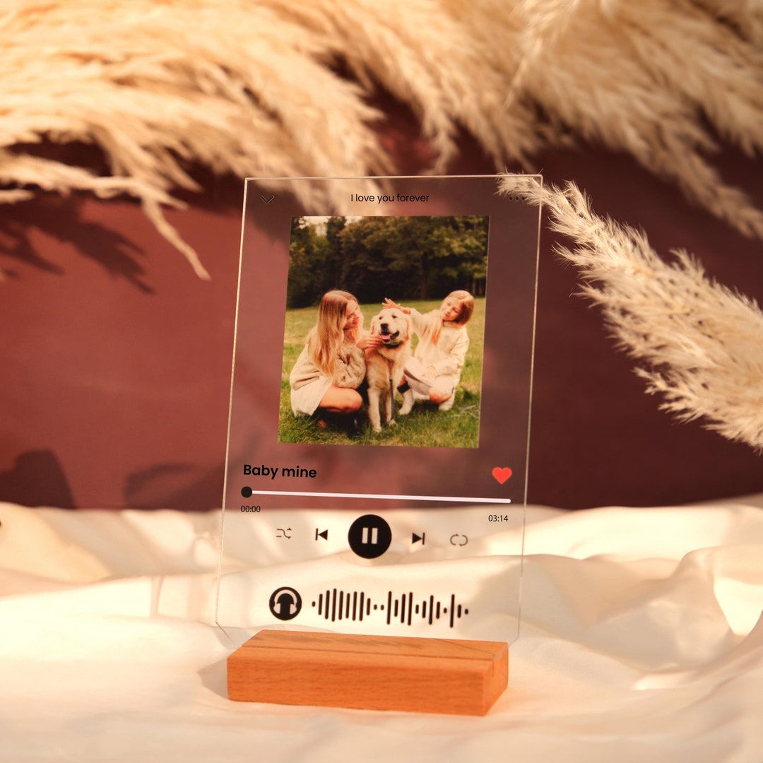 Custom Song Plaque With Photo: Personalized Music Art Gift - Etsy